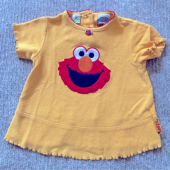 Sesame Street | Shirts & Tops | Vintage Elmo Sesame Street Yellow ...